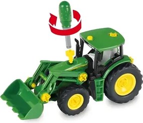 Traktor John Deere s natáčecím řízením a 2 přívěsy / Traktor / 2 přívě