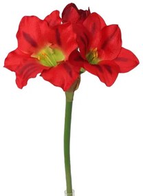 Umělá Amarylis červená, 52 cm