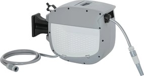 Outsunny Hadicový naviják se zahradní hadicí 20 m, otočný o 180° Box na hadici s automatickým navíjením Samosvorný
