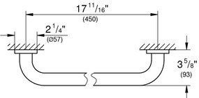 Grohe Essentials - Vanové madlo, chrom 40793001