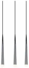 Minimalistické svítidlo Stylo 3 chrom