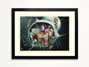 Boris Šima | Websterovci: Dobru noc, Lili Rám: Bílý, Velikost: 40 x 60 cm