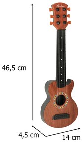 Creative Corner Klasická kytara pro děti dřevěná 6 strunná 18 palců 46,5 cm