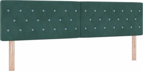 Postel s boxspringem s matrací Tmavě zelená 180 x 200 cm samet 3339125