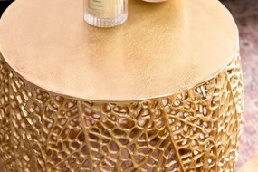 Konferenční stolek Sada listů 2 40cm zlato/ 43224