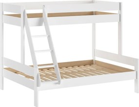 Bílá patrová dětská postel s roštem 140x200/90x200 cm Primo – Vipack