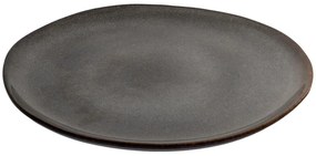 Nordic Living Set čtyř šedohnědých keramických talířů Selly 27 cm