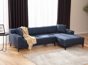 Hanah Home Rohová pohovka PETRA modrá pravá 560ARE1610