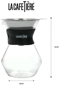 Překapávač na kávu z borosilikátového skla s filtrem z nerezové oceli 0.4 l La Cafetiere - Kitchen Craft