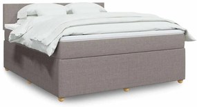 Box spring postel s matrací taupe 180x200 cm textil 3289832