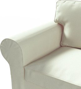 Potah na pohovku IKEA  Ektorp 3-místná, nerozkládací barva krémová látka lesklé, pletený vzor