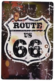 Kovová cedule Route 66 2