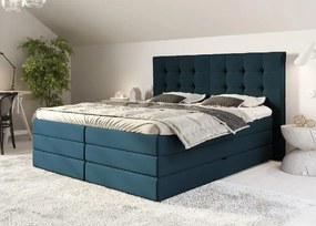 Postel boxspring Stela 160x200 s úložným prostorem + topper zdarma