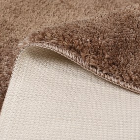 Goldea koupelnová předložka / kobereček s vyšším chlupem 60x100 cm - kávová 60 x 100 cm