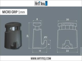 MicroGrip1 | Háček Micro Grip 1mm