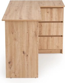 Rohový psací stůl Bega dub artisan