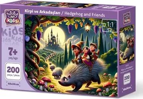 ART PUZZLE 35541 Puzzle Ježek a kamarádi / 200 dílků / od 7 let