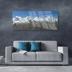 Plexisklo-obraz Hory Sníh Krajina 125x50 cm