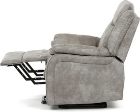 Polohovací křeslo šedé, elektrické TV-Q8668 GREY3
