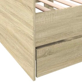 Válenda se zásuvkami bez matrace dub sonoma 75 x 190 cm 3280834