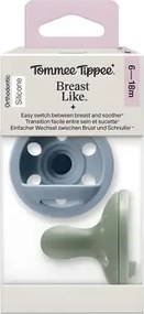 TOMMEE TIPPEE Dudlík Breast-like silikonový, Boy / 6-18 měsíců / 2 ks