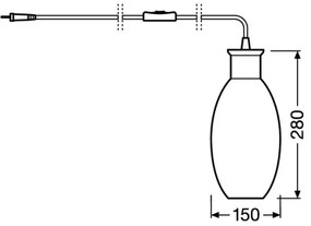 Ledvance - Stolní lampa GRAPE 1xE27/40W/230V růžová