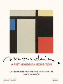 Obrazová reprodukce Illustration Special Edition Piet Mondrain Exhibition (No. 3027) - Piet Mondrian, (30 x 40 cm)