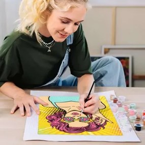 Ravensburger CreArt ART Collection Canvas Edition – Dáma v růžovém (Po