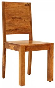 Indický nábytek - Židle Gani s plnými zády z indického masivu palisandr Only stain