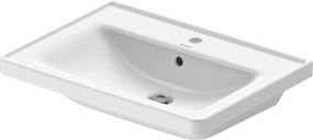 Duravit D-Neo - Umyvadlo 65x48 cm, 1 otvor pro baterii, bílá 2367650000