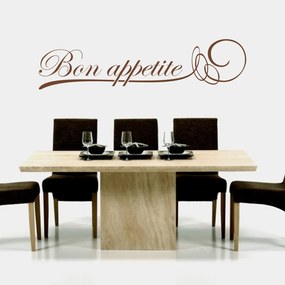 Samolepky na zeď - Bon Appetite Barva: Hnědá světlá, Velikost: 150x36 cm