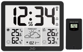 JVD Černá čitelná rádiem řízená meteorologická digitální stanice JVD RB3569