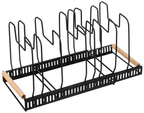 JJA Organizér stojan na poklice, hrnce i pánve, výsuvný, 8 pozic