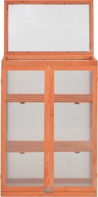 Skleník dřevěný 75 x 47 x 109 cm 170646