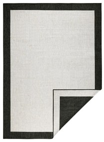 Černo-krémový venkovní koberec NORTHRUGS Panama, 80 x 150 cm