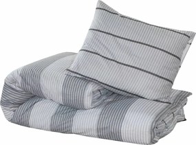 vidaXL Sada ložního prádla 200 x 200 cm bavlna [136441] Barva: Tmavě šedá a černá