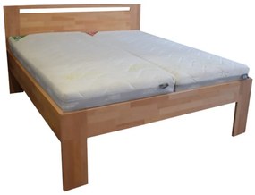 Oak´s Buková postel Duos 2,5 cm masiv cink - 140x200 cm