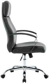 Kancelářská židle Caistor - umělá kůže | šedá