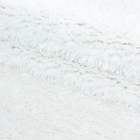Ayyildiz koberce Kusový koberec Brilliant Shaggy 4200 Snow kruh - 160x160 (průměr) kruh cm