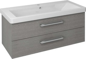 Sapho Theia - Umyvadlová skříňka 101x44x44 cm, 2x zásuvka, dub stříbrný TH105-1111