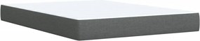 Box spring postel s matrací tmavě šedá 140x200 cm textil 3291699