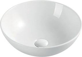 Mereo Mereo, Umyvadlo na desku bez přepadu, 400x400x145 mm, kulaté, keramické, UC404015C