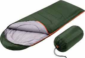 Spací pytel 2v1 SNOORA 210x75 cm, zelený