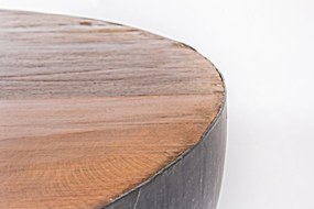 BIZZOTTO konferenční stolek LANCASTER tmavý ø90 cm 0745853