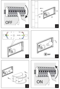 VELAMP Venkovní nástěnné světlo IS701