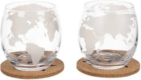 Velká sada – karafa globe s whisky skleničkami