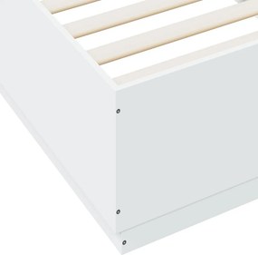 Rám postele bílý 90 x 200 cm kompozitní dřevo 3209723