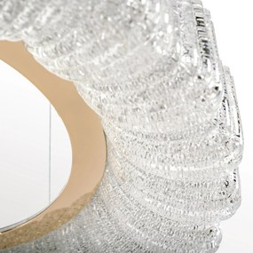 Toolight Závěsné LED osvětlení Crystal LE11 MS019-CP růžová zlatá 60 cm
