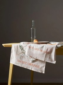 Sinsay - Sada kuchyňských utěrek s motivem pomerančů 3 pack - oranžová