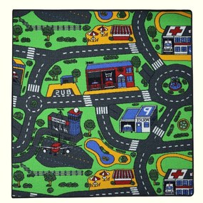 Vopi koberce Dětský kusový koberec City life čtverec - 350x350 cm